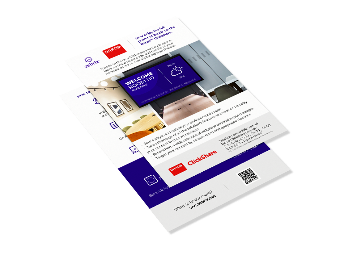 Download Zebrix Clickshare Brochure (EN)